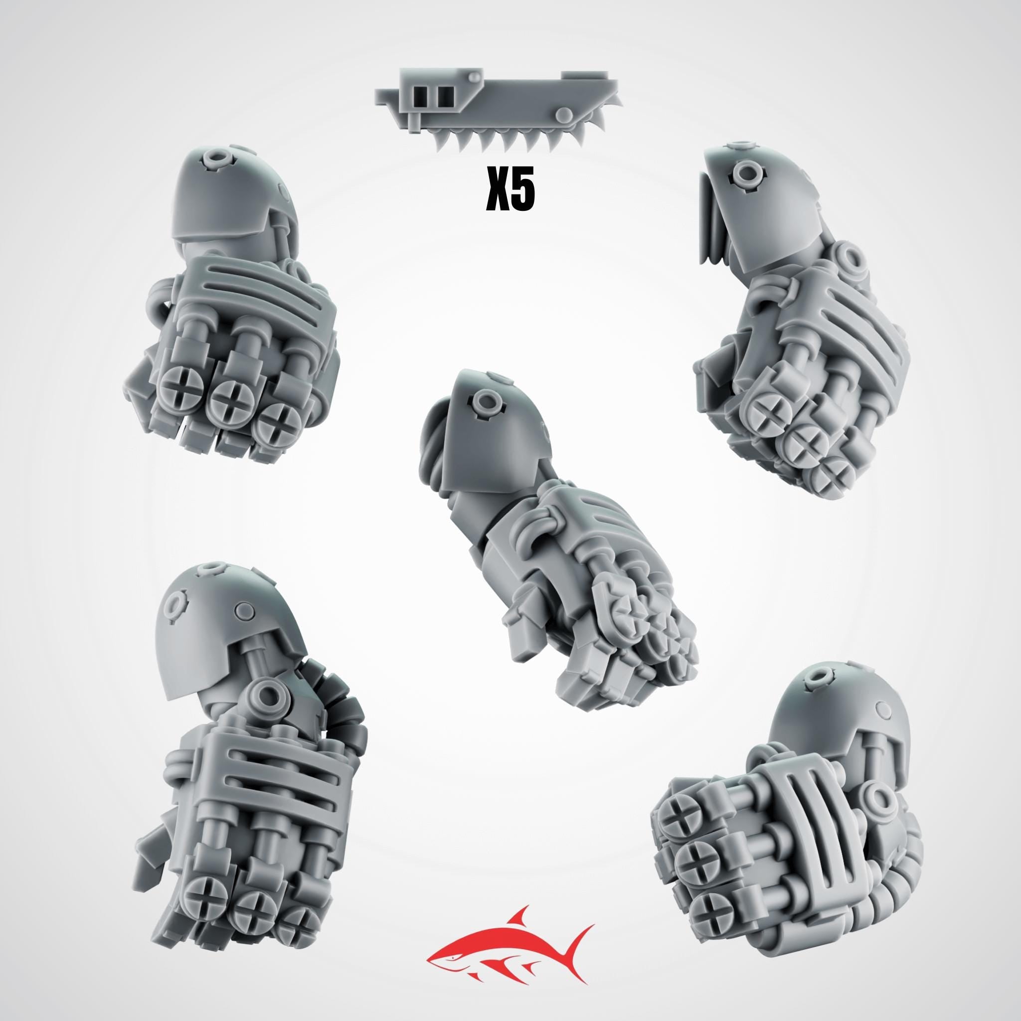 5 Terminator Bigpowerfists – Massive Chain-Wrapped Gauntlets with Rein ...